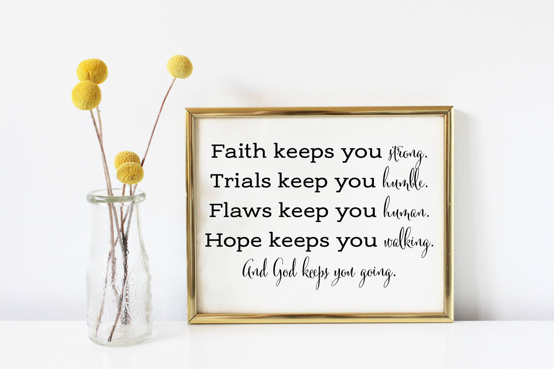Faith Sign, INSTANT DOWNLOAD, Printable Wall Art, Inspirational Print ...