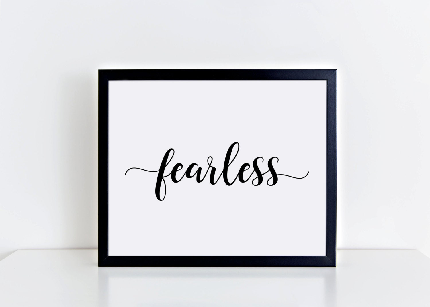 Fearless Digital Print INSTANT DOWNLOAD Inspirational Wall - Etsy