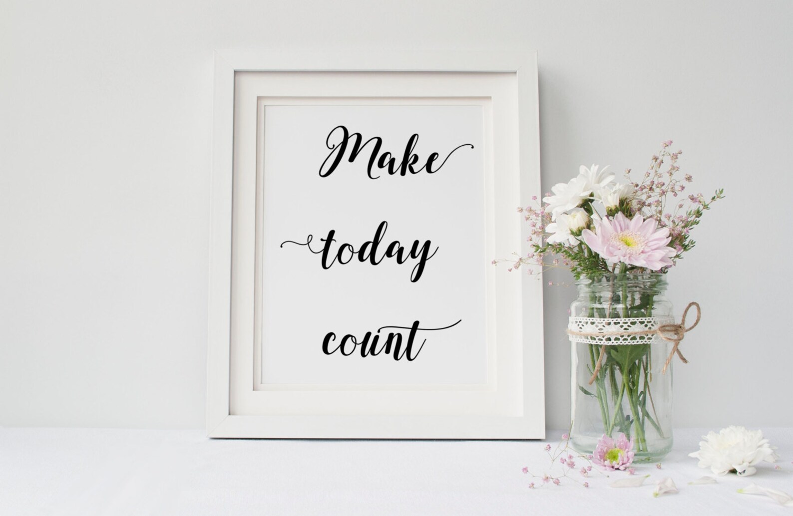 Make Today Count Print Inspirational Wall Art Inspirational - Etsy
