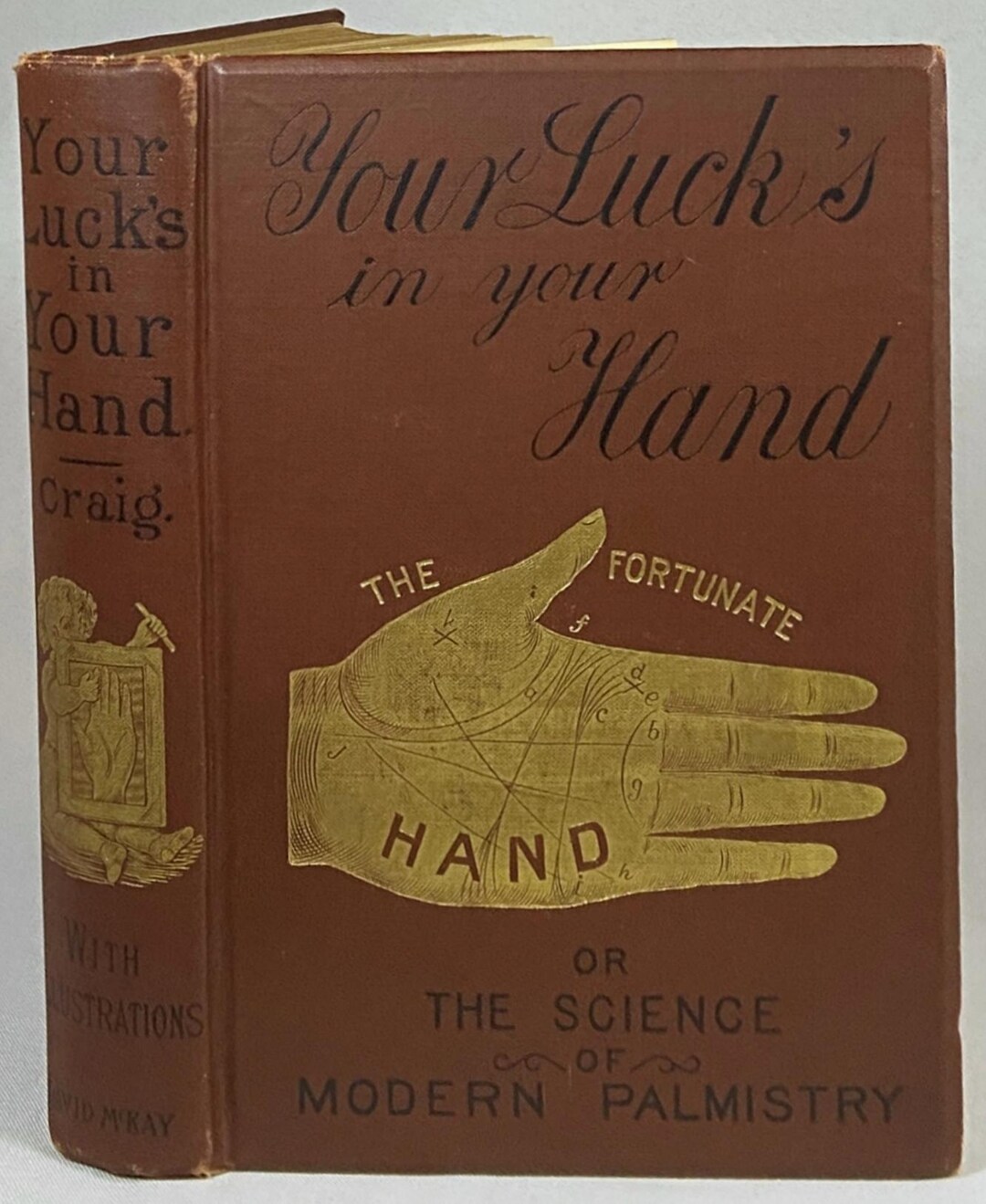 Victorian Palmistry Book: Antique Occult Fortune Telling - "your Luck's ...