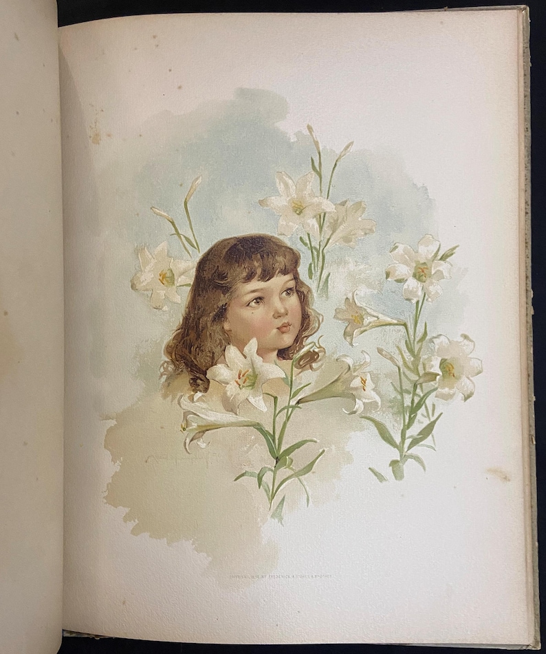 1890 Bonnie Little People: Large Antique Victorian Children's Book ...