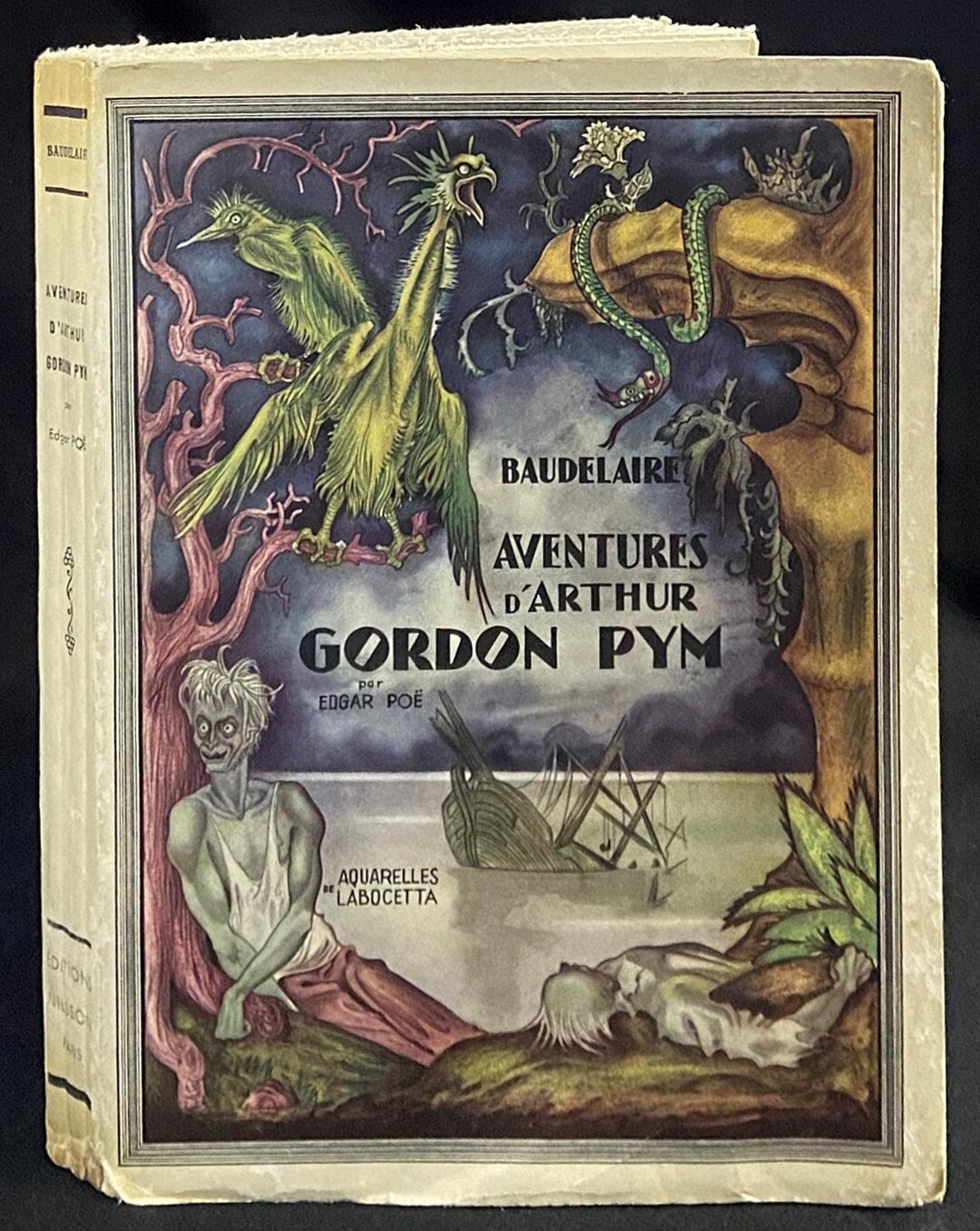 1956 Edgar Allan Poe Book: Vintage Aventures D'arthur Gordon Pym With ...