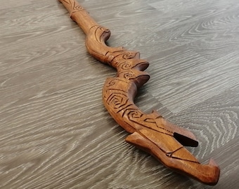 Wood Skyrim Staff - Etsy