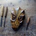 Ahzidal Mask Hand Carved in Wood - Etsy