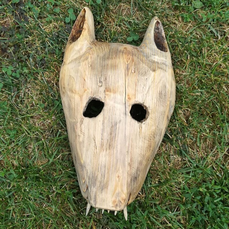 Hold the Dark Wolf Mask Alaska Mask Yupik Tribe Inspired - Etsy