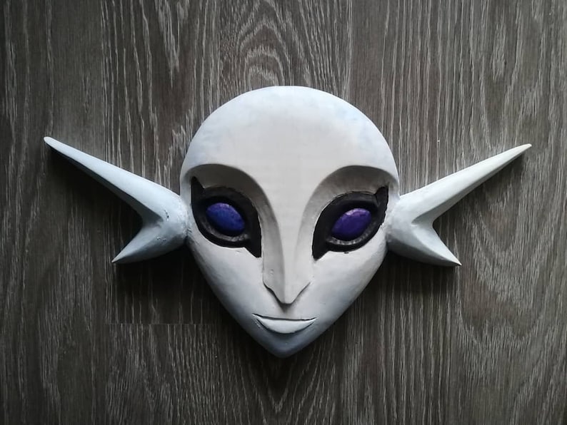 Zora Mask Legend of Zelda Inspired Mask Wall Decor Zora Mask - Etsy