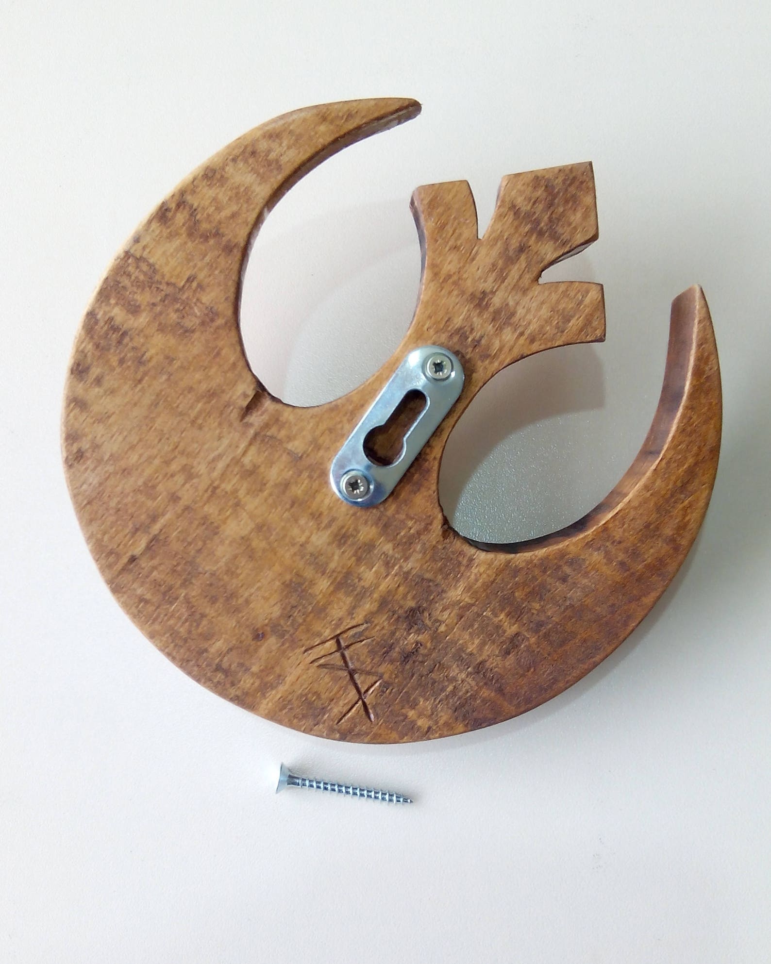 Rogue One Rebel Alliance Hand Carved Symbol Star Wars Wood Key | Etsy