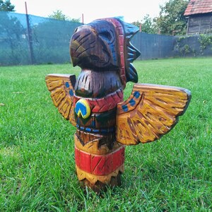 World of Warcraft Inspired Highmountain Tauren Totem Pole Woodcarving ...