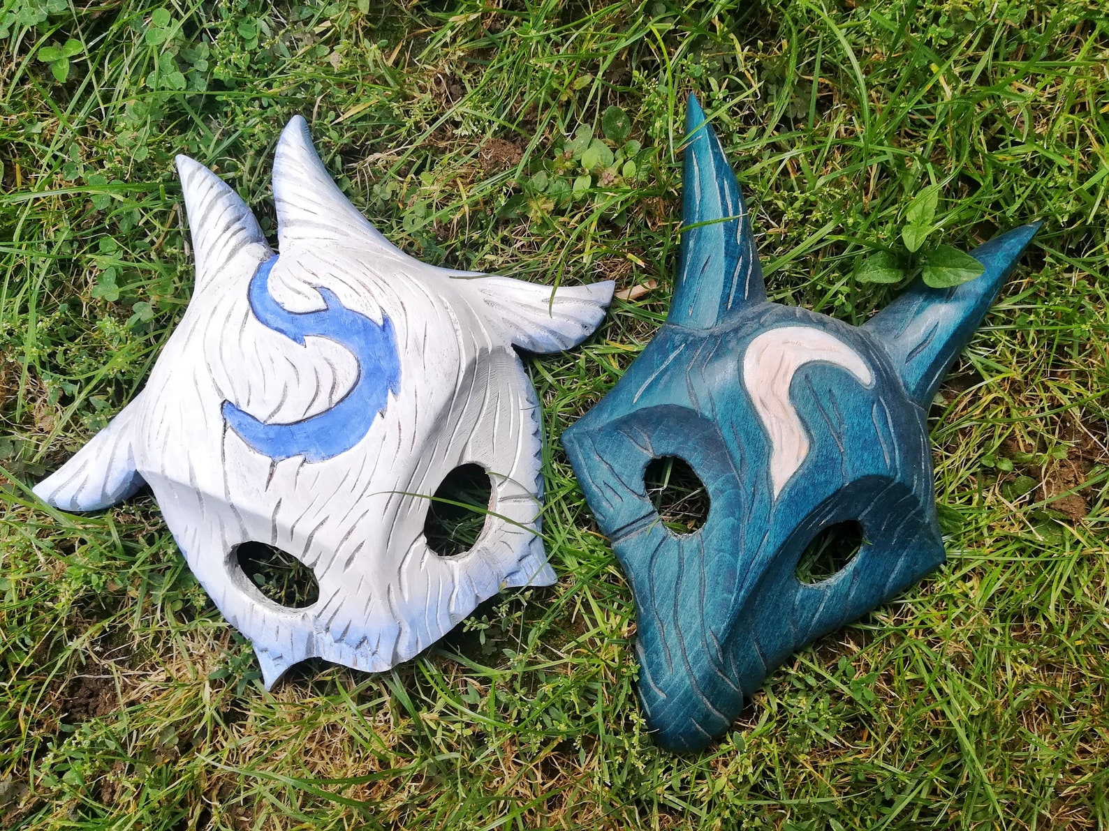 Set of Two Kindred Masks Wolf Mask Lamb Mask League of Legends - Etsy