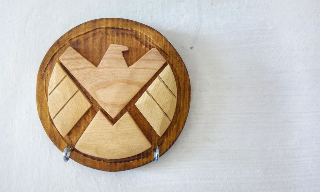 Marvel Agents of SHIELD Key Hanger, Handcrafted Wooden Agents of Shield ...