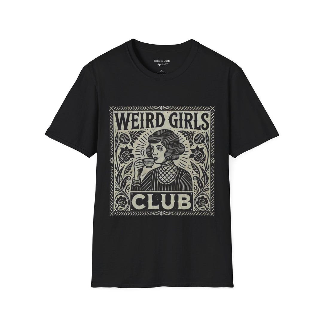 Weird Girls Club T-Shirt: Retro Alt Girl Baumwoll-T-Shirt - Etsy.de