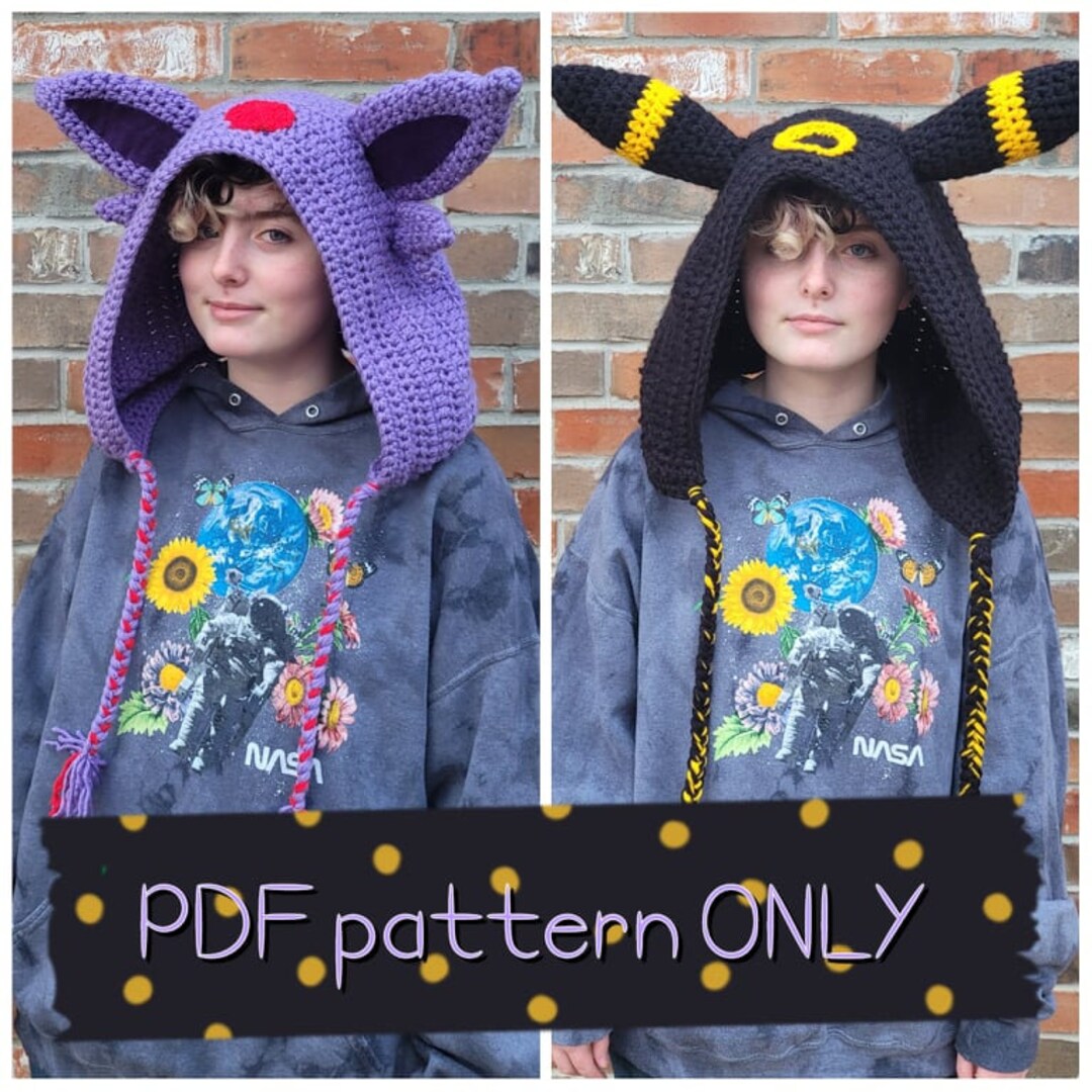 Crochet Pattern: Psychic and Goth Cat Hood - Etsy Canada