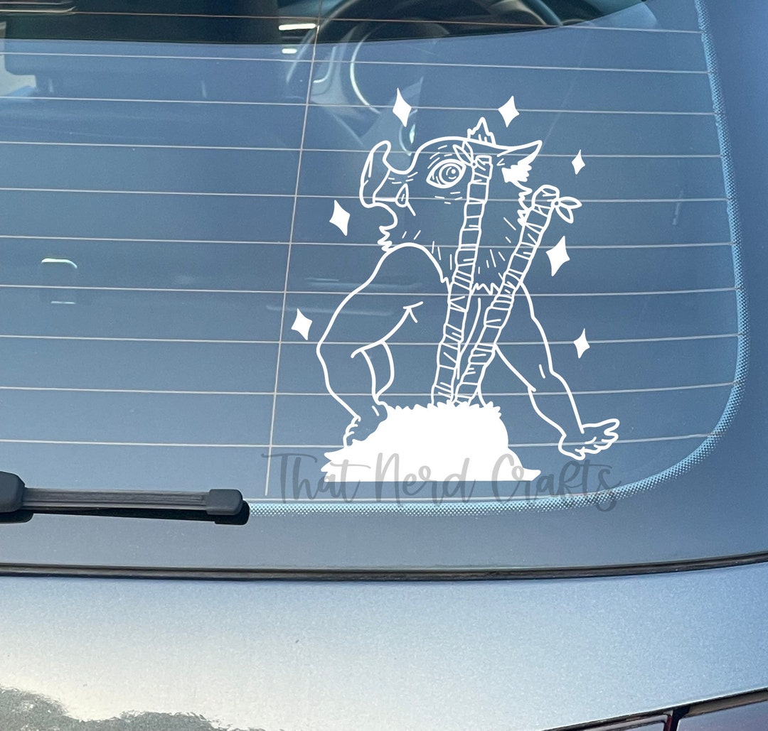 Beast Breathing Boar - Anime Car Decal Peeker - Etsy