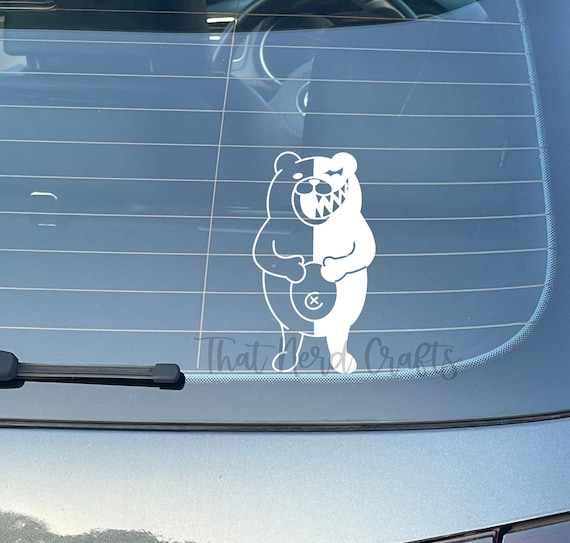 Laughing Monokuma Danganronpa Anime Car Decal Peeker - Etsy