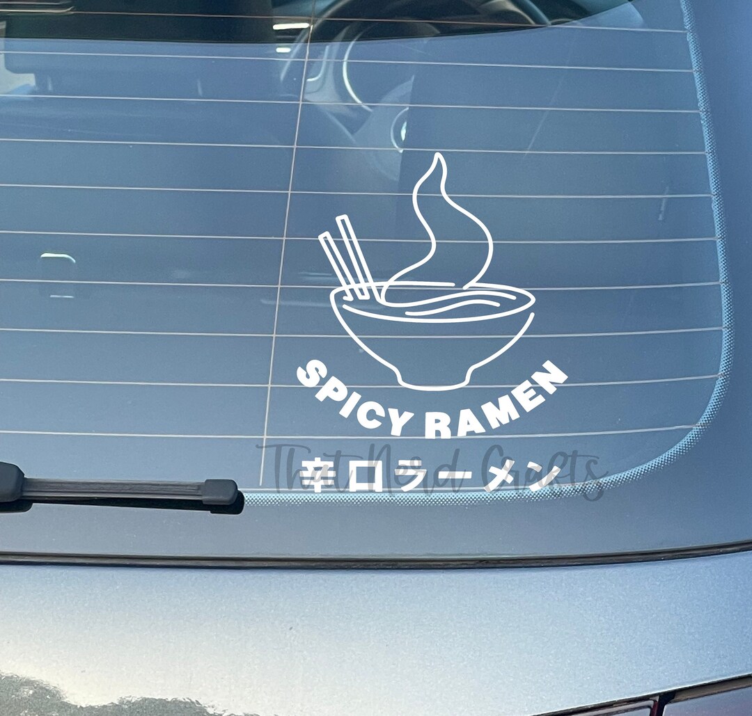 Spicy Ramen - Destiny - Gamer Car Decal Peeker - Etsy
