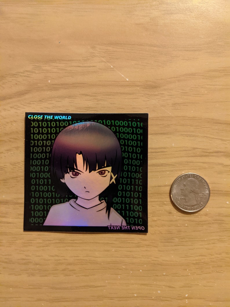 Lain Holographic Sticker - Etsy