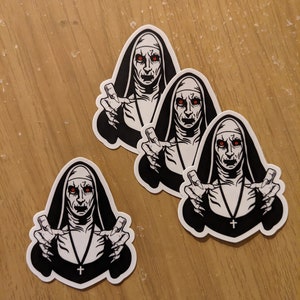 The Nun Vinyl Sticker - Etsy