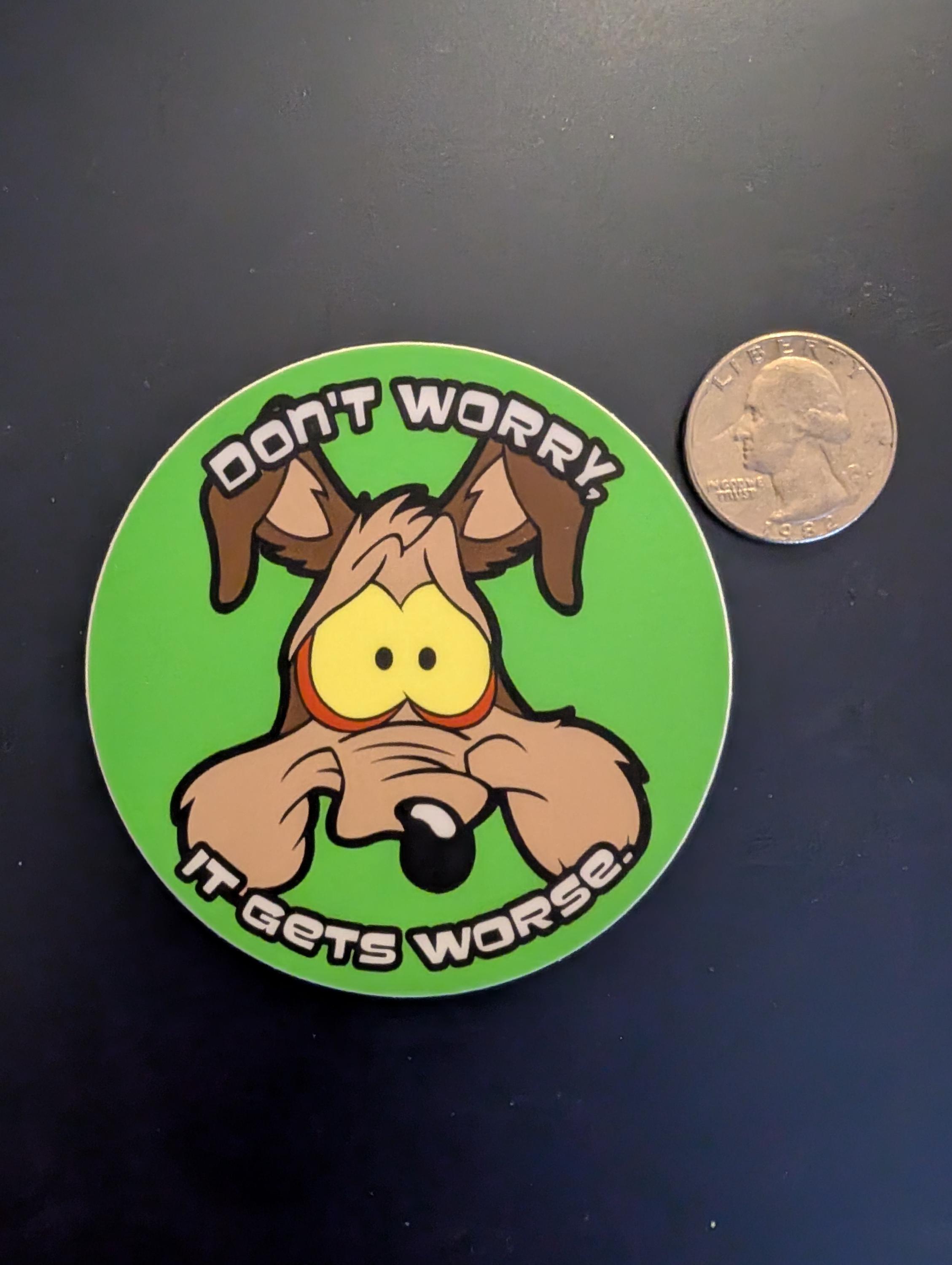 Wile E. Coyote Sticker - Etsy