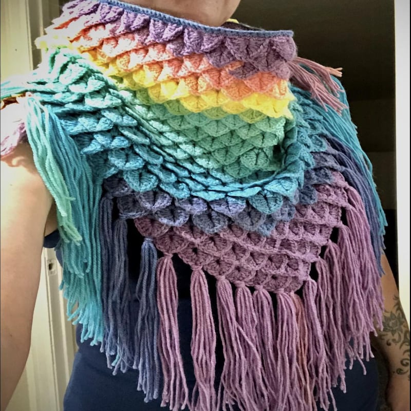 Dragon Shawl Pattern - Etsy