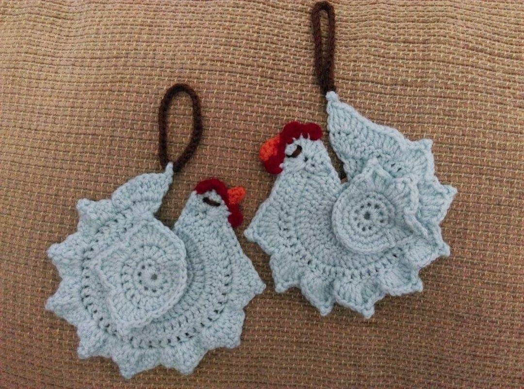 Crochet Chicken Ornament Pattern - Etsy