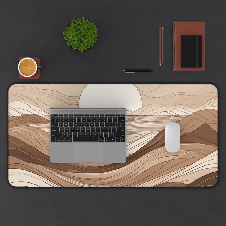 Cute Beige Desk Mat Aesthetic Mouse Pad - Etsy