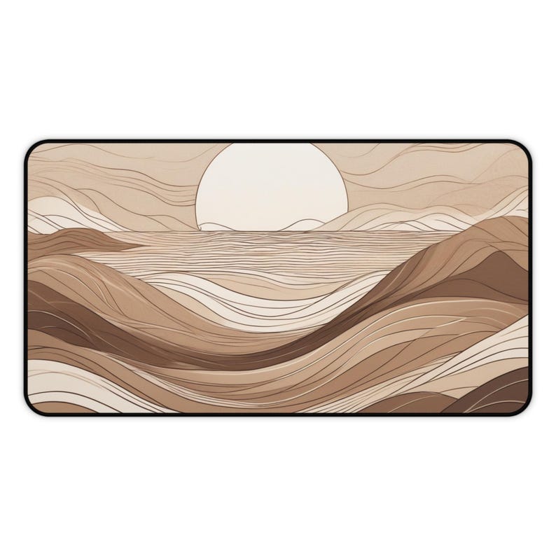 Cute Beige Desk Mat Aesthetic Mouse Pad - Etsy