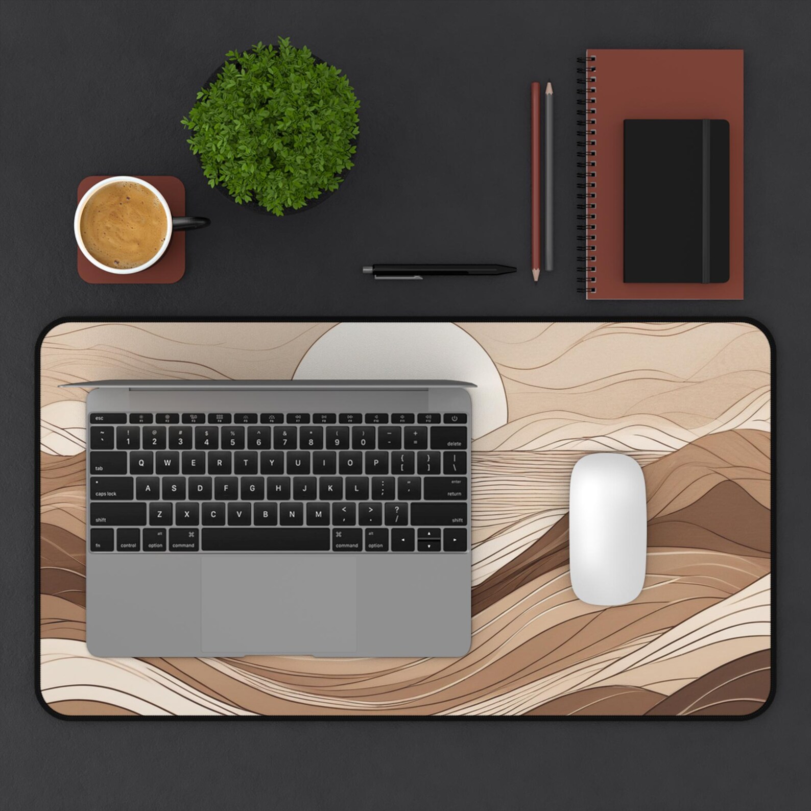 Cute Beige Desk Mat Aesthetic Mouse Pad - Etsy