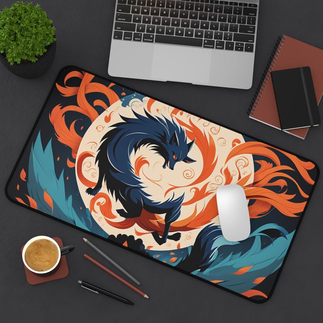 Naruto Inspired Anime Desk Mat Aesthetic Mouse Pad Desk Accessories - Etsy