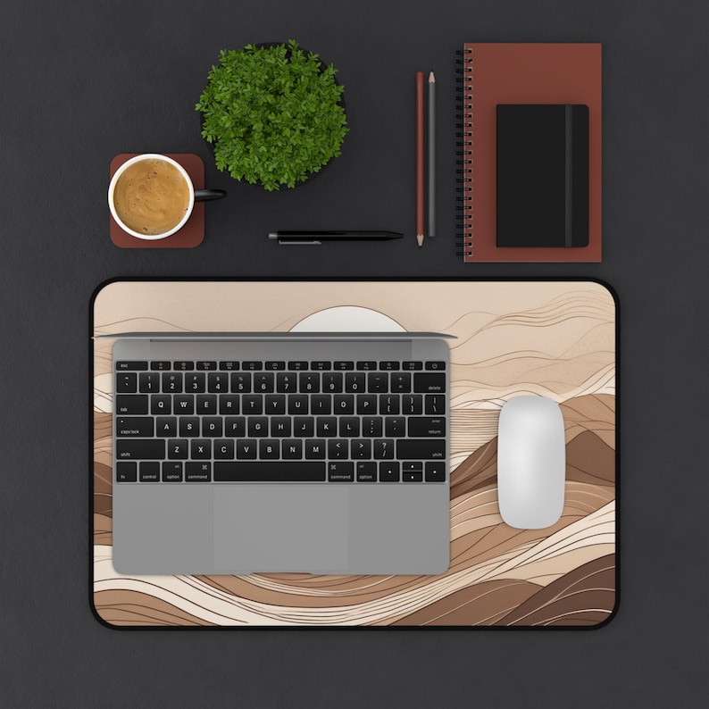 Cute Beige Desk Mat Aesthetic Mouse Pad - Etsy