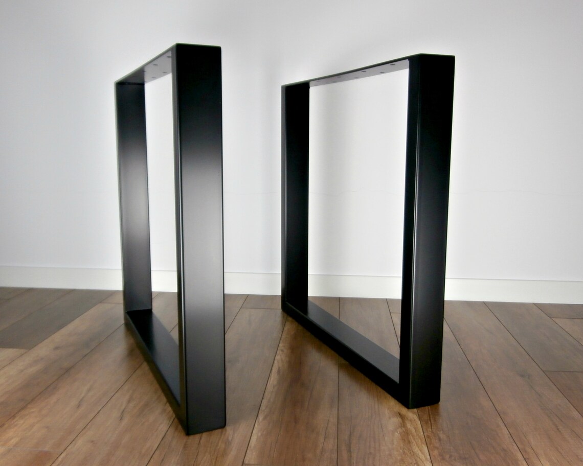 Metal Dining Table Legs Set2. 90cm Wide 80x40mm Steel Table | Etsy Ireland