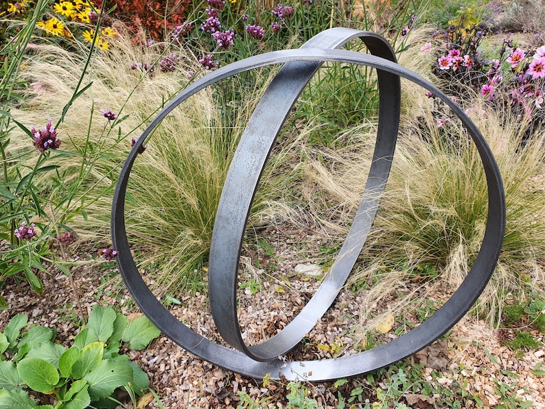 Rusty Metal Garden Sculpture I Outdoor Sculpture Art for - Etsy