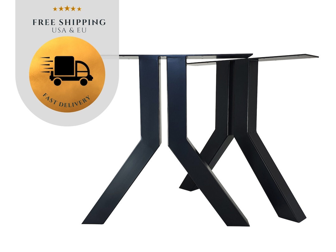 Metal Dining Table Legs. Industrial Kitchen Table Legs. Heavy Duty ...