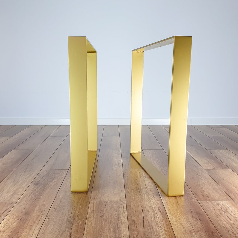 Square Steel Dining Table Legs 28x28 set of 2. - Etsy