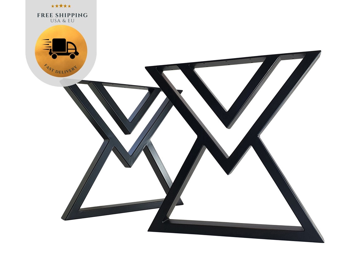 Metal Dining Table Legs Raven. Kitchen Farmhouse Table Legs. Heavy Duty ...