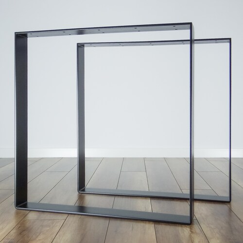 Steel Dining Table Legs 28x28 set of 2. Industrial - Etsy