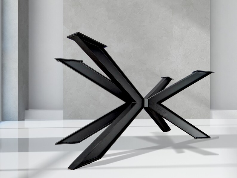 Metal Dining Table Legs. Industrial Spider Steel Dining Table | Etsy