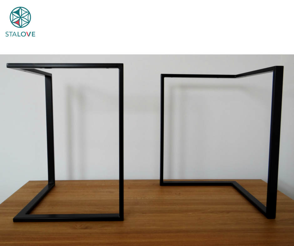 Metal Dining Table Legs 28x28 set2. Modern table legs. | Etsy