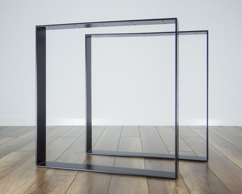 Square Steel Dining Table Legs 28x28 set of 2. - Etsy