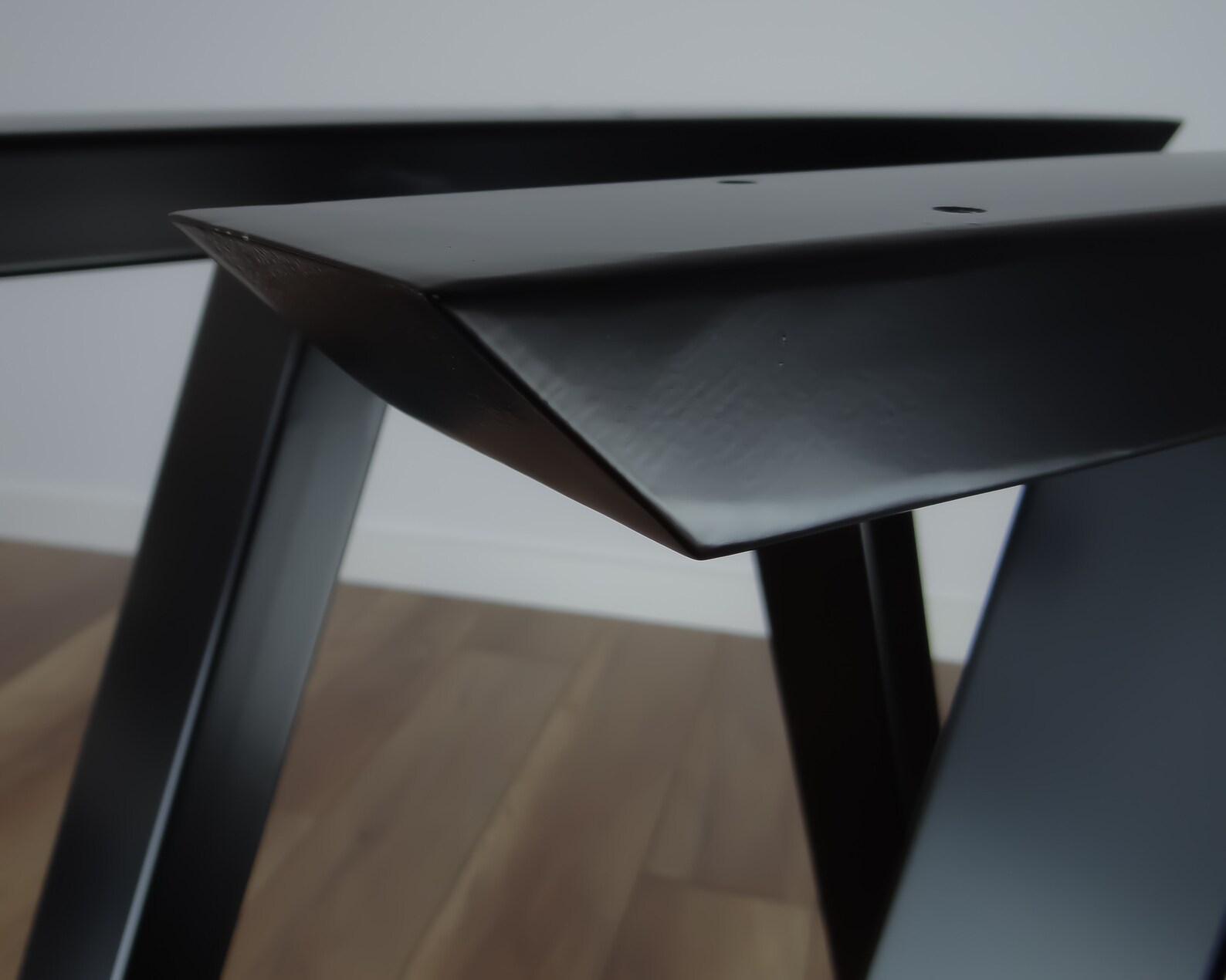 Metal Dining Table Legs set of 2 Triangle-shape. Modern - Etsy