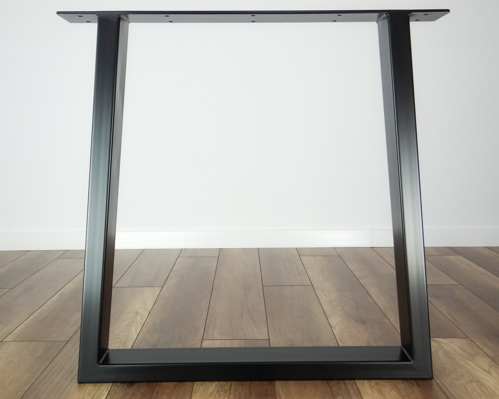 Metal Dining Table Legs set of 2. Black Steel Table Legs. | Etsy