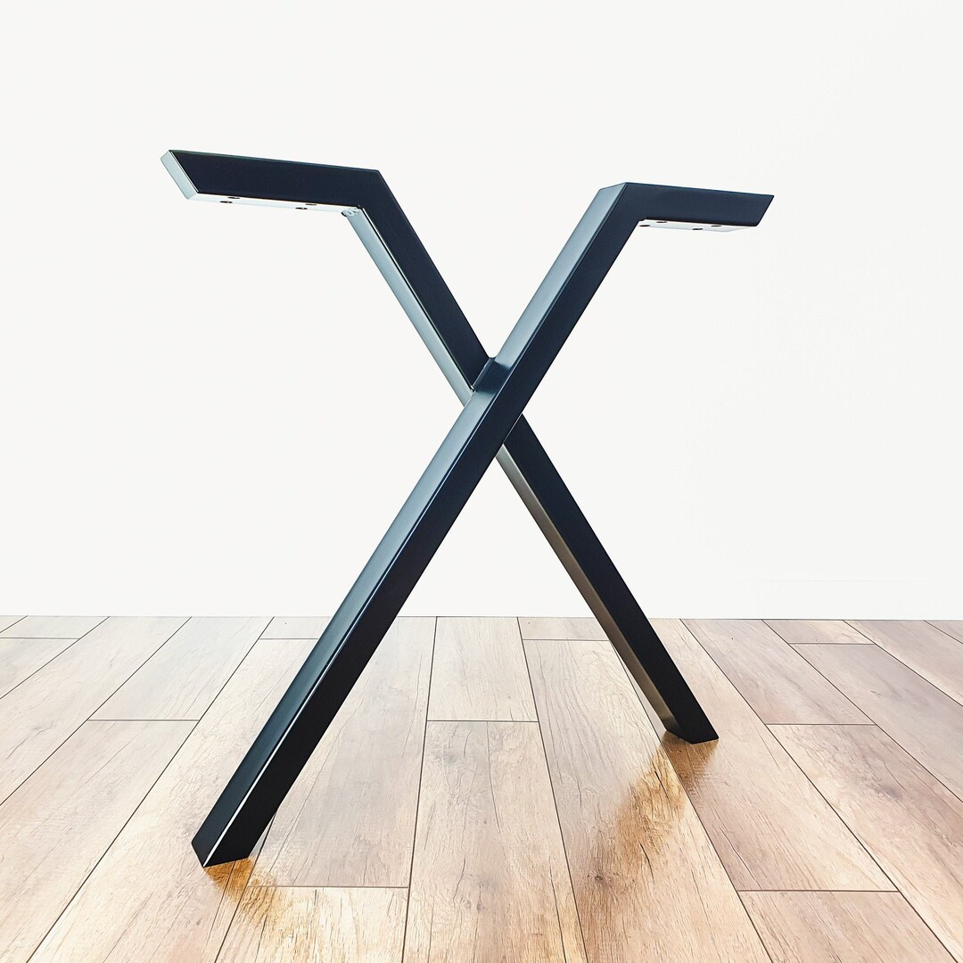 Metal Dining Table Legs. Desk Legs. X-shape Table Legs. Industrial Legs ...
