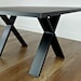 Metal Coffee Table Legs 2. Steel Coffee Table Legs for Bench, Stool. X ...