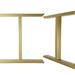 Metal Dining Table Legs set of 2. Gold Steel Table Legs. Kitchen Table ...