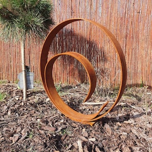 Rusty Metal Garden Sculpture I Outdoor Sculpture Art for Garden I ...