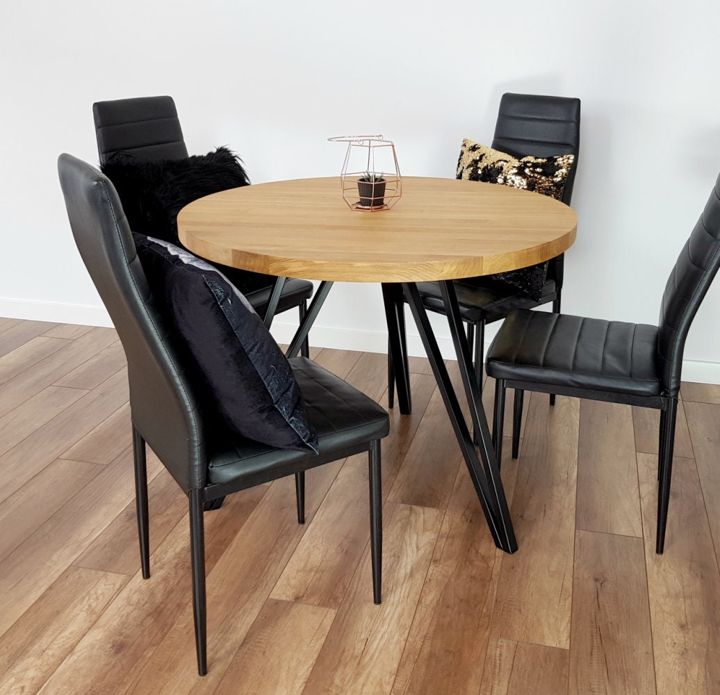 Metal Dining Table Legs for Round Tables I Industrial Table - Etsy