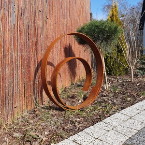 Rusty Metal Garden Sculpture I Outdoor Sculpture Art for Garden I ...