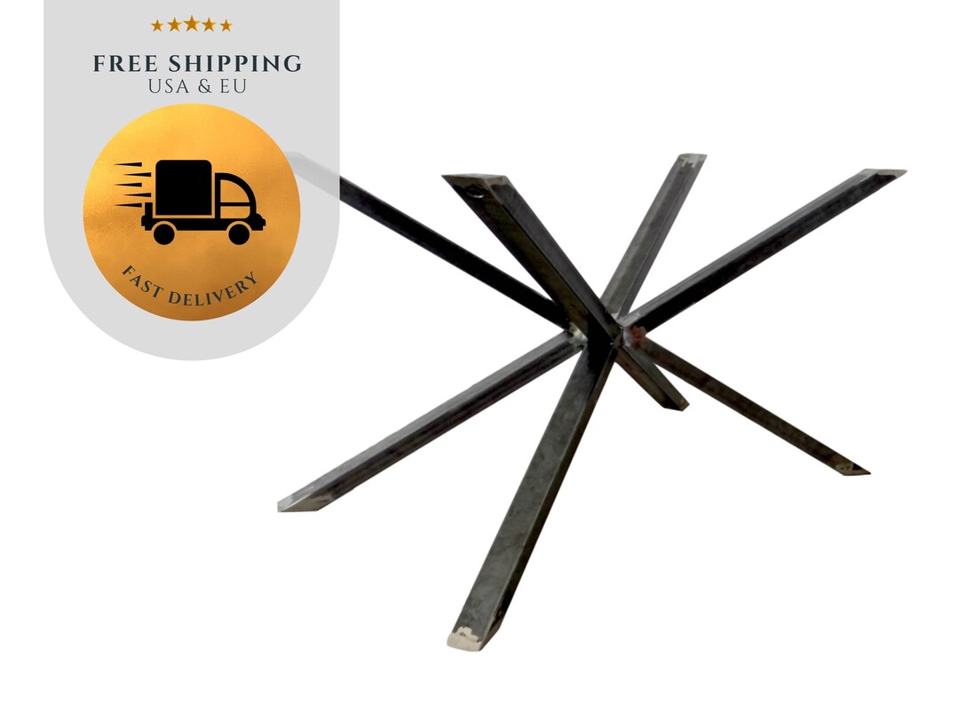 Metal Dining Table Legs. Spider Steel Dining Table Legs. Modern Metal ...