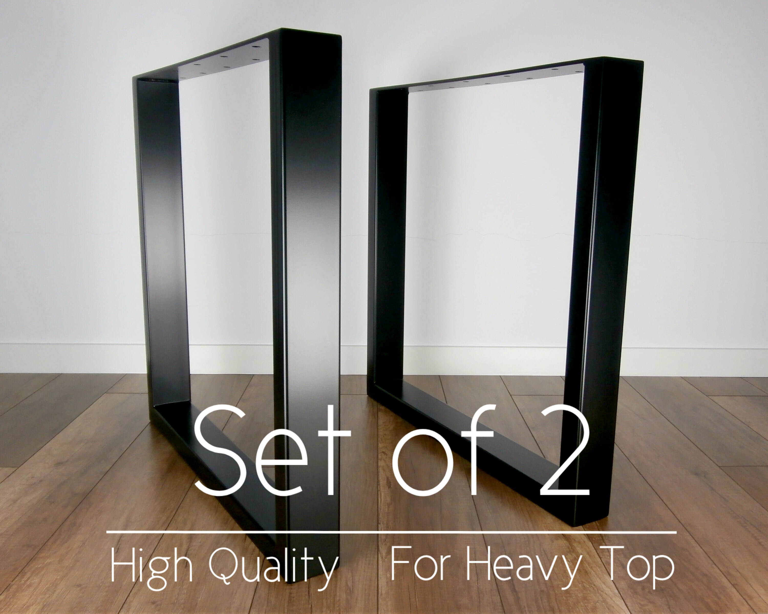 Metal Dining Table Legs Set2. 90cm Wide 80x40mm Steel Table - Etsy ...