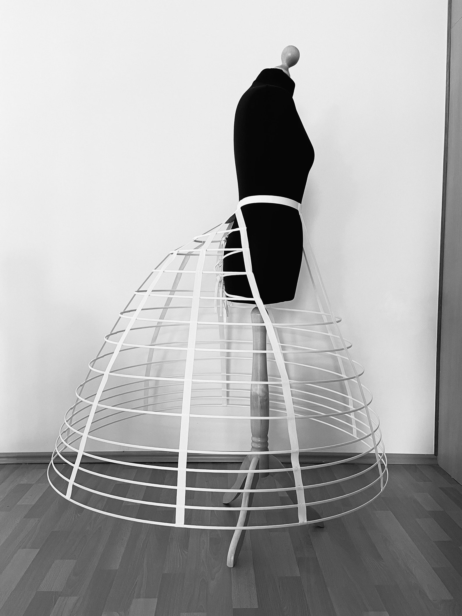 Elliptical Cage Crinoline Victorian Hoop Skirt 1860s Civil - Etsy