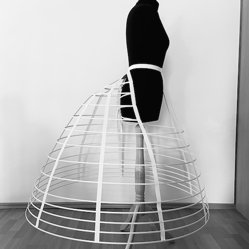 Elliptical Cage Crinoline Victorian Hoop Skirt 1860s Civil - Etsy